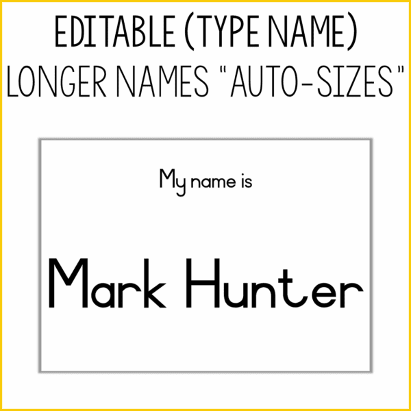 Editable Name Practice Sheets | Fine Motor and Sensory Activities ...