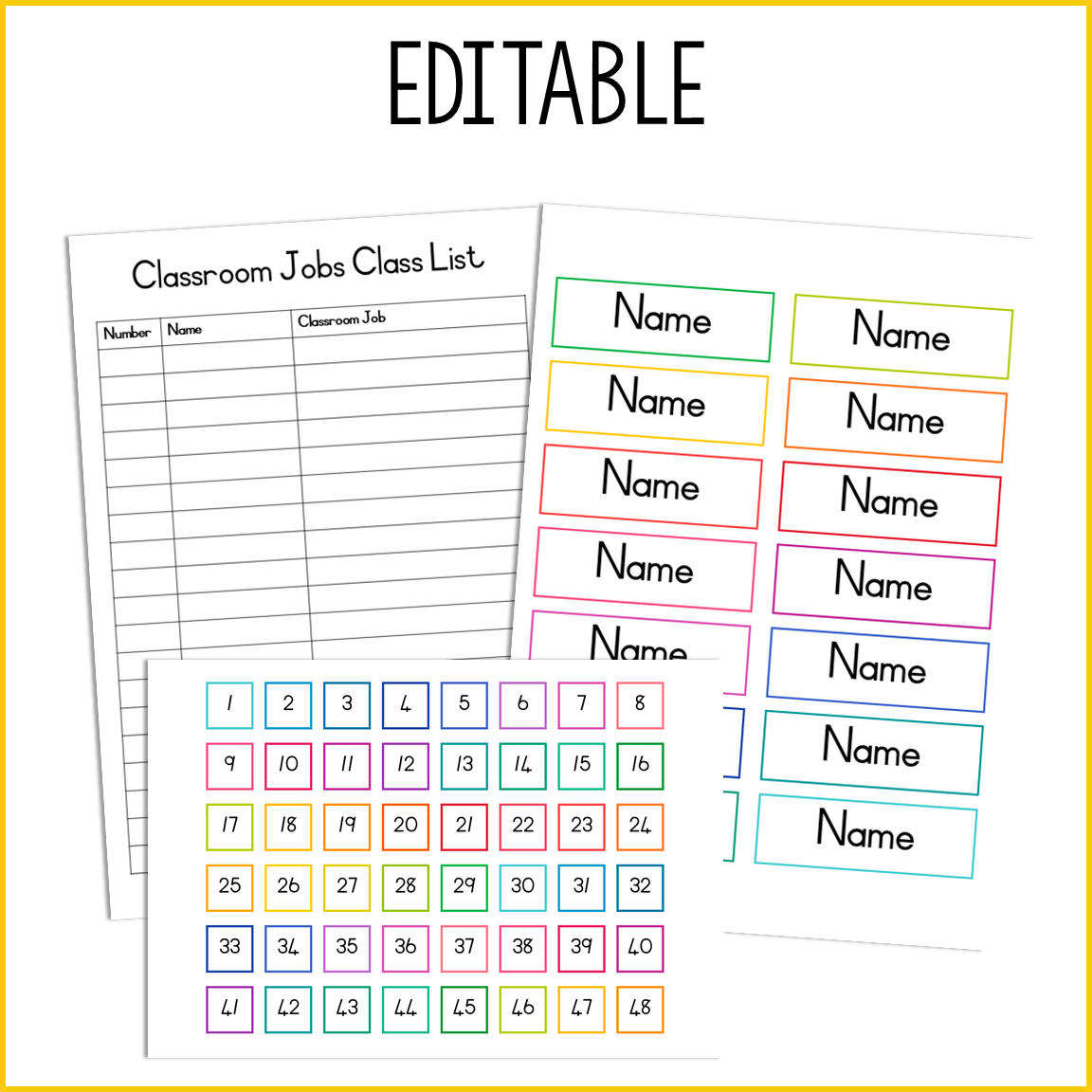 Visual Classroom Jobs with Real Photos | Foundation Phase - KinderKampus